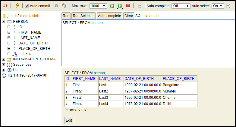 Configure Embedded H2 Console With Spring MVC Application - Experiences ...